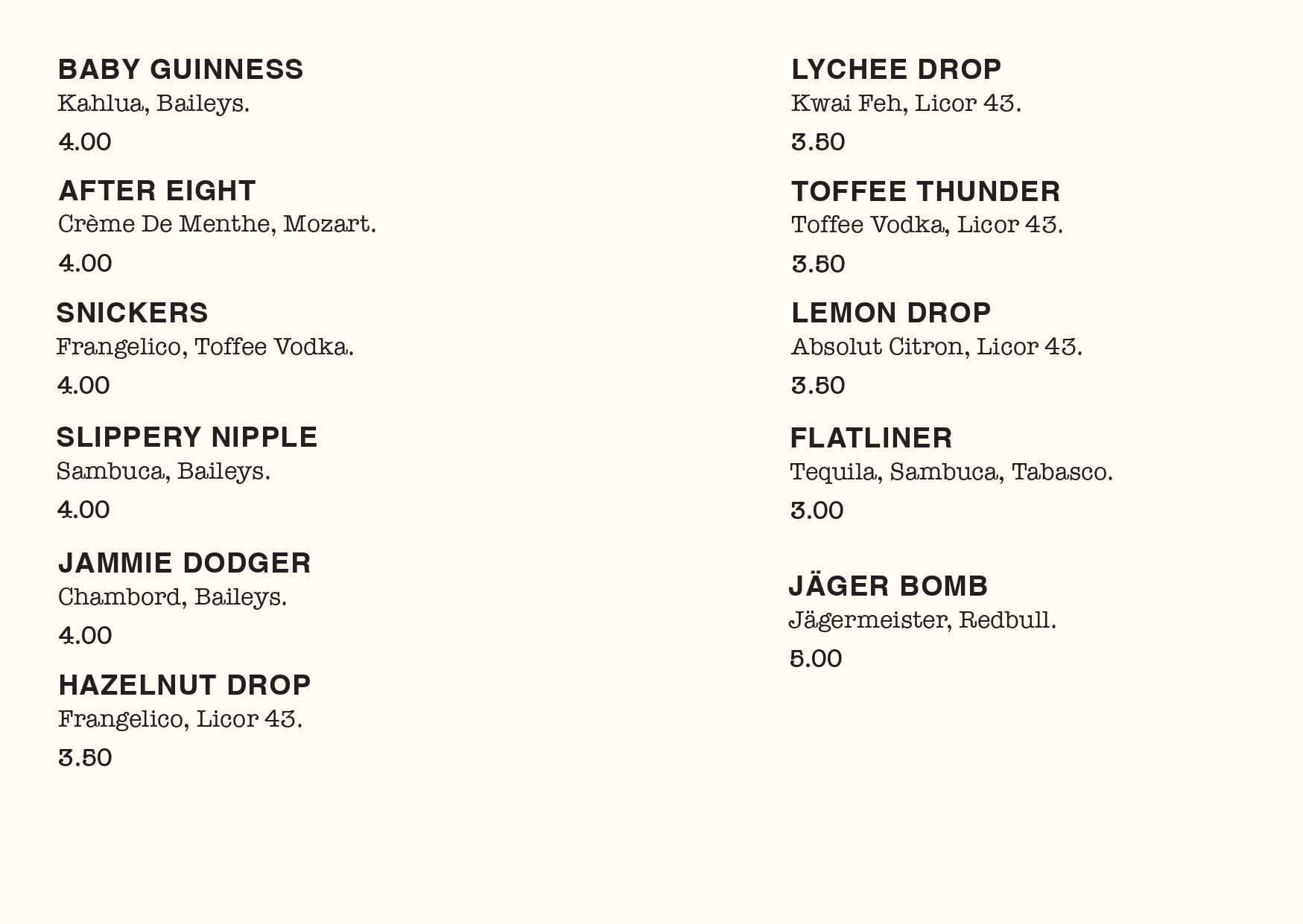 Cocktails – Pepper Rocks Nottingham